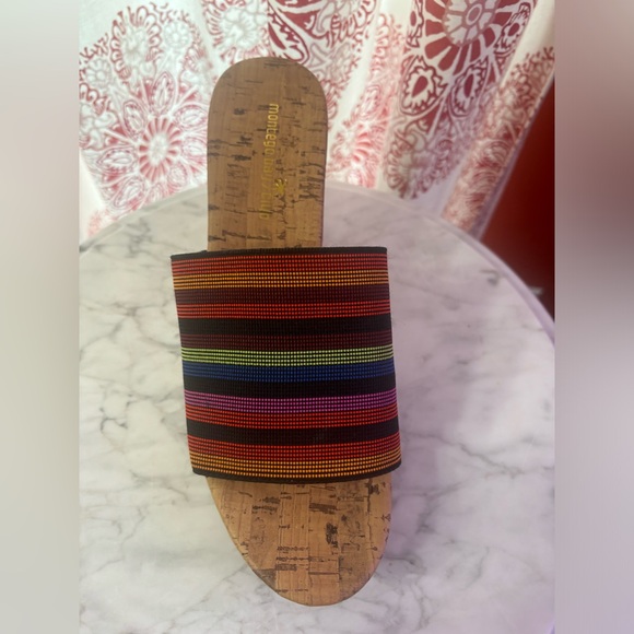 Montego Bay Club | Shoes | Montego Bay Cub Colorful Striped Platform ...